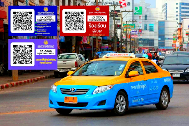 Thailand Launches Taxi QR Code System for Tracking, Safety and ...